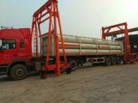 China Heavy Duty Mobile Container Crane Steel Red Color For Seaport Transportation for sale