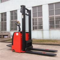 China Automatic Ride On Pallet Stacker AC Motor 1500kg Customised Yellow Color for sale