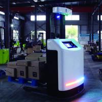 China Electric Battery Pallet Stacker Truck With Small Turning Radius 1 Year Warranty for sale