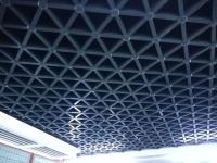 China Triangular Open Cell Metal Ceiling Tiles Aluminum Metal Grille Ceiling for sale