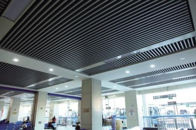 China Suspended Aluminum U Baffle Ceiling Galvanized Steel 600x600mm for sale
