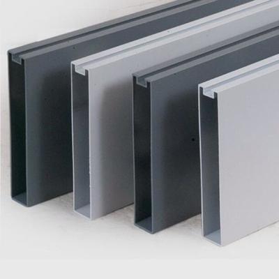 China Extruded Box Aluminum Baffle Ceiling PVDF Coating 0.8mm-3mm for sale