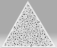 China 1mm Triangular Metal Ceiling Tiles Perforated Aluminium ISO9001 for sale