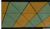 China 1mm Triangular Metal Ceiling Tiles Perforated Aluminium ISO9001 for sale