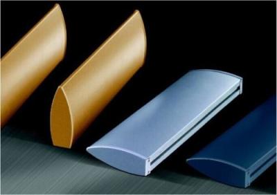 China Bullet Shaped Metal Ceiling Baffles Aluminium Suspended V Shaped for sale