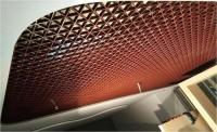 China 0.3mm-0.9mm Restaurant Metal Ceiling Tiles Fireproof Concealed False Open Cell for sale