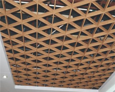 China 0.3mm-0.9mm Restaurant Metal Ceiling Tiles Fireproof Concealed False Open Cell for sale