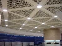 China 0.3mm-0.9mm Restaurant Metal Ceiling Tiles Fireproof Concealed False Open Cell for sale