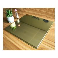 China Decorative Mirror Finish Reflective Ceiling Tiles 595x595mm Aluminum for sale