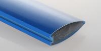 China Extruded Bullet Linear Baffle Ceiling 3m Long For Exhibition Center for sale