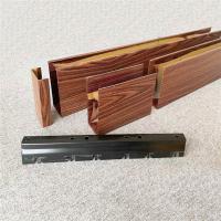 China 40x200 Aluminum Linear Drop Down Aluminum Metal Ceiling U-Shaped Baffle Ceiling for sale