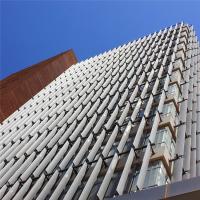 China 45x200 Aluminum Sun Louver Woodgrain Aerofoil Louvre Blades Metal Aluminum for sale