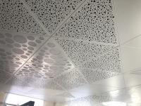 China Perforated Aluminum Metal Triangular Ceiling ISO9001 For Airport Project for sale
