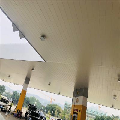 China Aluminum Metal Ceiling For Gas Station Windproof Aluminum S Strip Ceiling Tile for sale