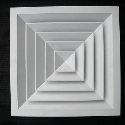 China Industrial Metal Ceiling Air Diffuser Aluminum Strip Corrosion Resistant Four Way for sale