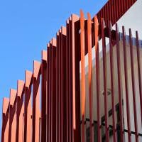 China Box Baffle Wall Curtain Aluminum Sun Louver Outdoor Extruded Waterproof for sale