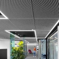 China Diamond Aluminum Mesh Ceiling Panel Welding Frame Wire Mesh Ceiling Tiles for sale