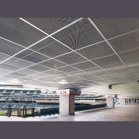 China Diamond Aluminum Mesh Ceiling Panel Welding Frame Wire Mesh Ceiling Tiles for sale