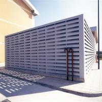 China 132mm High Aluminum Sun Louver Multifunctional Outdoor Louvered Shutters for sale