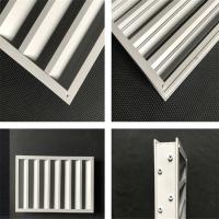 China 132mm High Aluminum Sun Louver Multifunctional Outdoor Louvered Shutters for sale