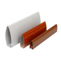 China 50x150 Aluminum Metal Ceiling Extruded Bullet-Shaped Baffle Ceiling System for sale