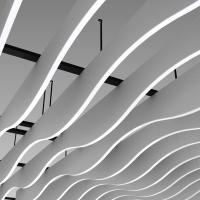 China Plain Pattern Wave Ceiling Design for sale