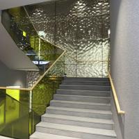 China Anodized Silver Stainless Steel Ceiling Panel Moisture Proof Water Ripple Sheet For Ceiling for sale