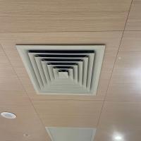 China White 4 Way Air Ventilation Grille Anodized 500x500mm Fixed Blade for sale