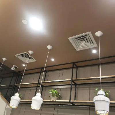 China Square Aluminum 1100 Ceiling Air Diffuser Fireproof Bake Surface Finished for sale