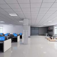 China Fireproof Perforated Lay In Acoustical Ceiling Tile 15mm Mineral Fiber for sale