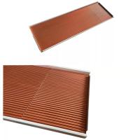 China 2mm Composite Sandwich Panel PE Coated Corrugated Aluminum Ceiling for sale