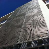 China 1000x1000 Metal Building Facades Exterior Perforated Aluminium Panels Facade for sale