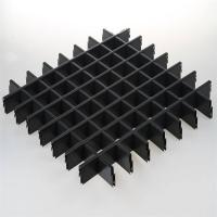 China Suspended 200x200mm Open Cell Ceiling Panels 40mm High PVDF Painting for sale