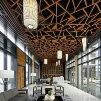 China OEM Suspend Metal Ceiling Design Polyester Powder Coating With LED Light for sale