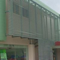 China 85mm Aluminum Sun Louver Breathable External Sun Blinds for sale
