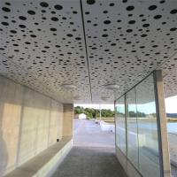 China Square Edge Perforated Metal Panel 0.4mm-3mm PVDF Custom Perforated Aluminum Sheet for sale
