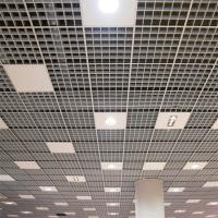 China 600x600 Aluminum Metal Ceiling Corruption Proof T Grid Open Grid for sale