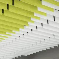 China NRC 0.75 Acoustic Soundproof Ceiling 25mm Fiber Glass Ceiling Panel for sale