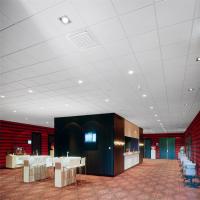 China 2.3mm Perforated Metal Acoustic Ceiling Panels Aluminum T Grid for sale