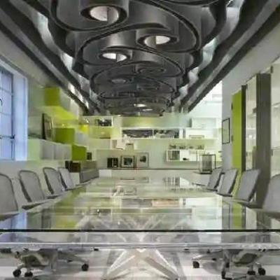 China Fireproof Aluminum Ceiling Design 2mm Thick Panel Sound Absorption Ceiling for sale
