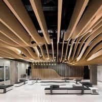 China Wave Aluminum Interior Ceiling Design 1.5mm Baffle Ceiling Design for sale