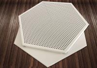 China Plain Hexagonal Sound Absorption Ceiling Panels Pre Painted 404mm for sale