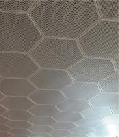 China Plain Hexagonal Sound Absorption Ceiling Panels Pre Painted 404mm for sale