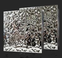 China SS304 Water Wave Stainless Steel Panel Reflective Water Ripple Metal Sheet for sale