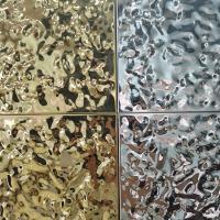 China SS304 Water Wave Stainless Steel Panel Reflective Water Ripple Metal Sheet for sale