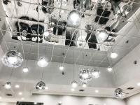 China Good Reflection Metal Ceiling Tiles 0.9mm Square Beveled Edge for sale