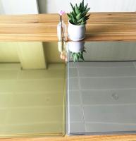 China Decorative Mirror Finish Reflective Ceiling Tiles 595x595mm Aluminum for sale