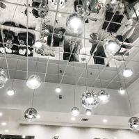 China Decorative Mirror Finish Reflective Ceiling Tiles 595x595mm Aluminum for sale