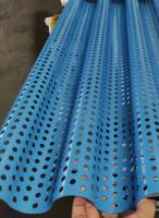 China Veneered Corrugated Aluminum Wall Panels Non Perforated Silver Grey for sale