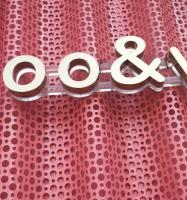 China Veneered Corrugated Aluminum Wall Panels Non Perforated Silver Grey for sale